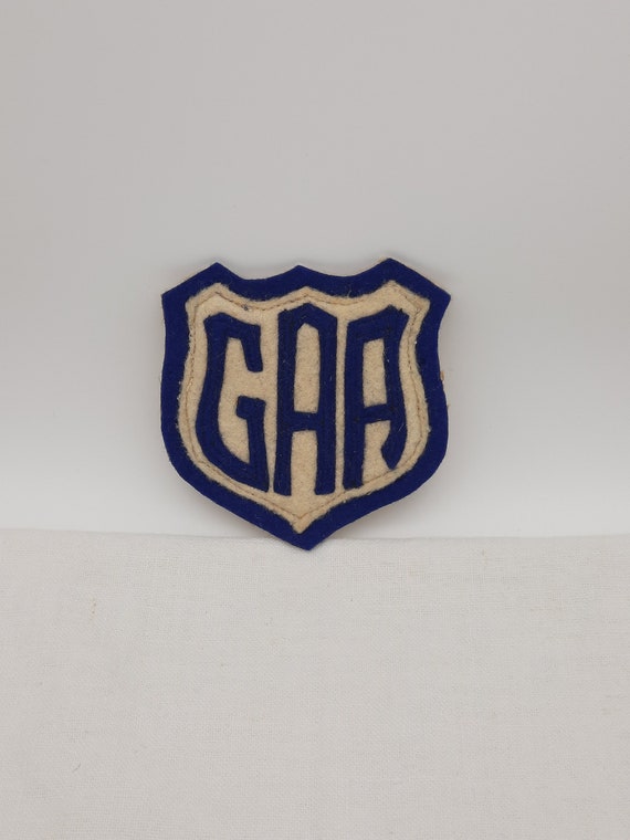 vintage 60s blue letterman - Gem