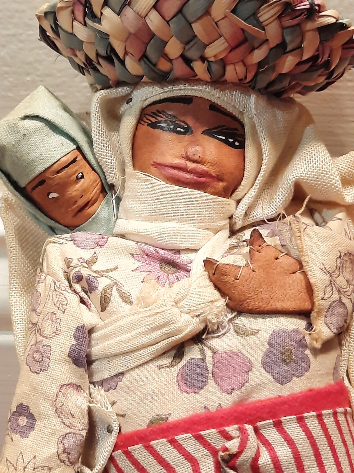 Vintage Latin American Folk Art Doll With Hand Stitched Leather Body ...