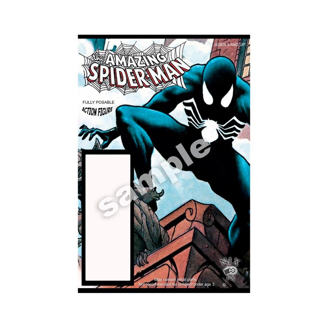Spider-man Custom Action Figure Card Back With Blister Bubble for 3.5 ...