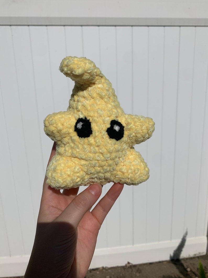 Yellow Star Plush, Crochet Yellow Star, Small Chubby Yellow Star ...