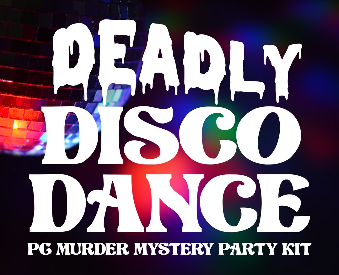 Co-ed PG Deadly Disco Dance Murder Mystery DIGITAL DOWNLOAD Party Kit ...