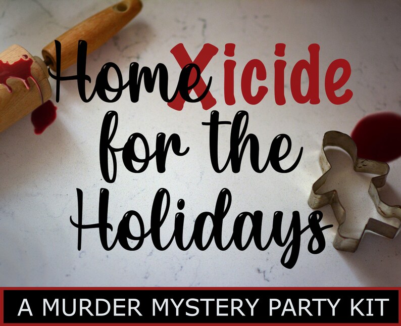Homicide for the Holidays Murder Mystery Full Party Kit (13-23 Guests ...