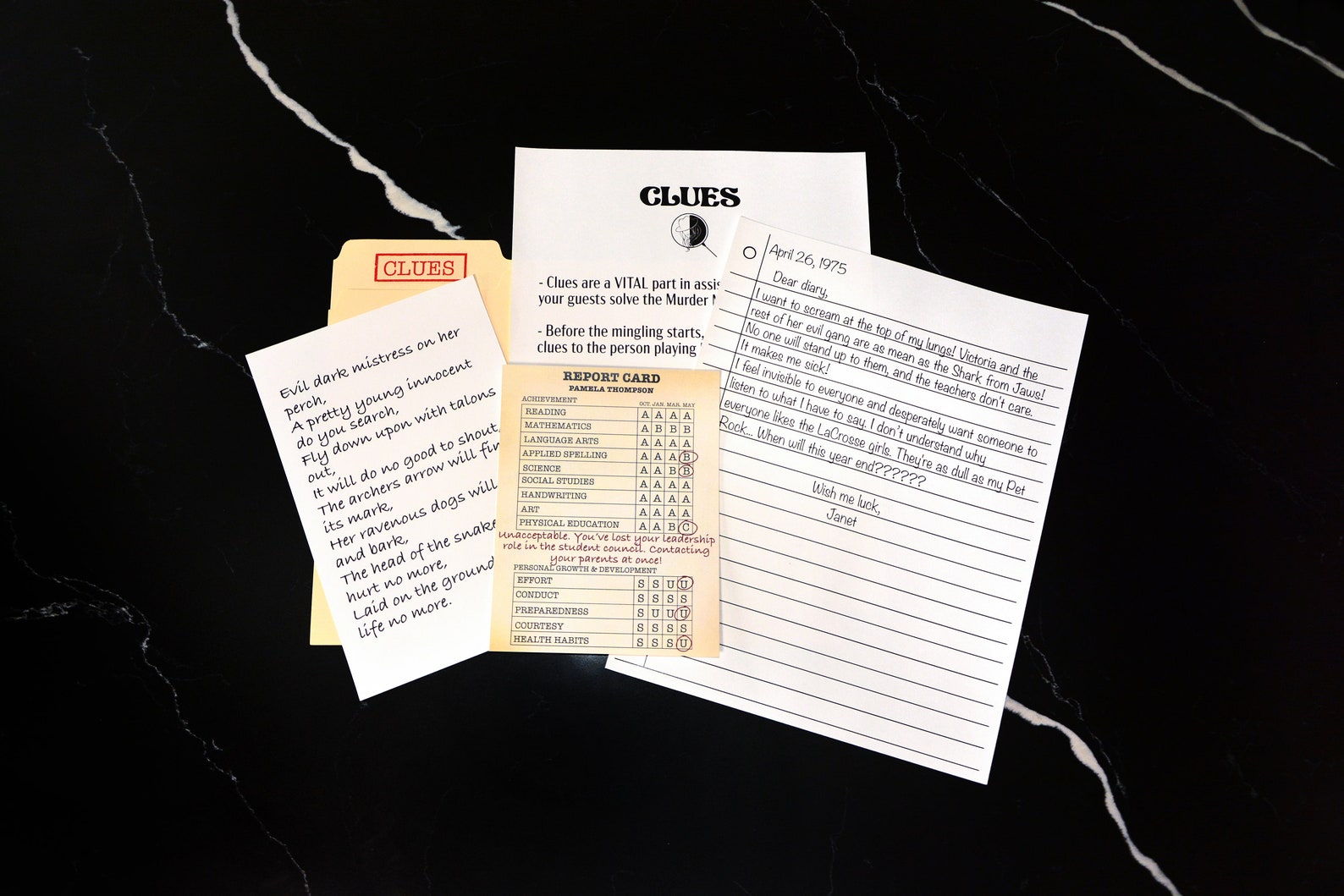 Co-ed PG Deadly Disco Dance Murder Mystery DIGITAL DOWNLOAD Party Kit ...