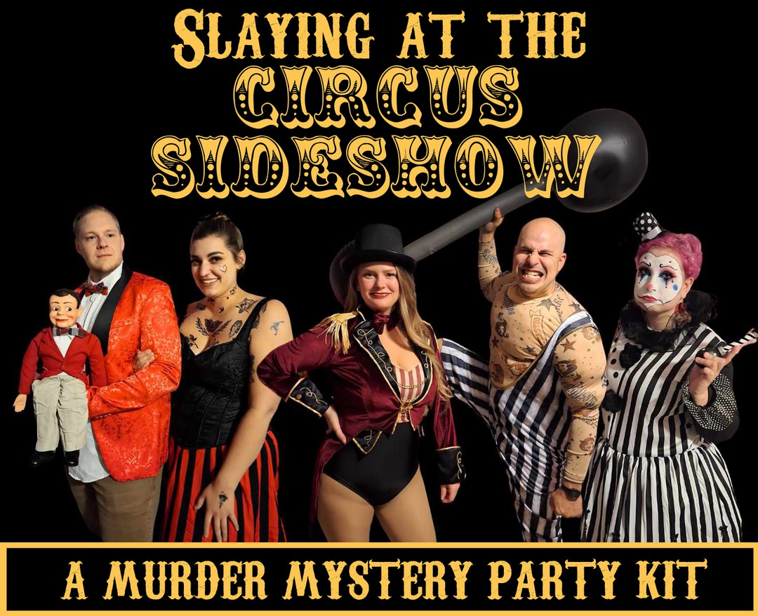 Circus Sideshow Murder Mystery Full Party Kit (9-17 Guests) - Etsy
