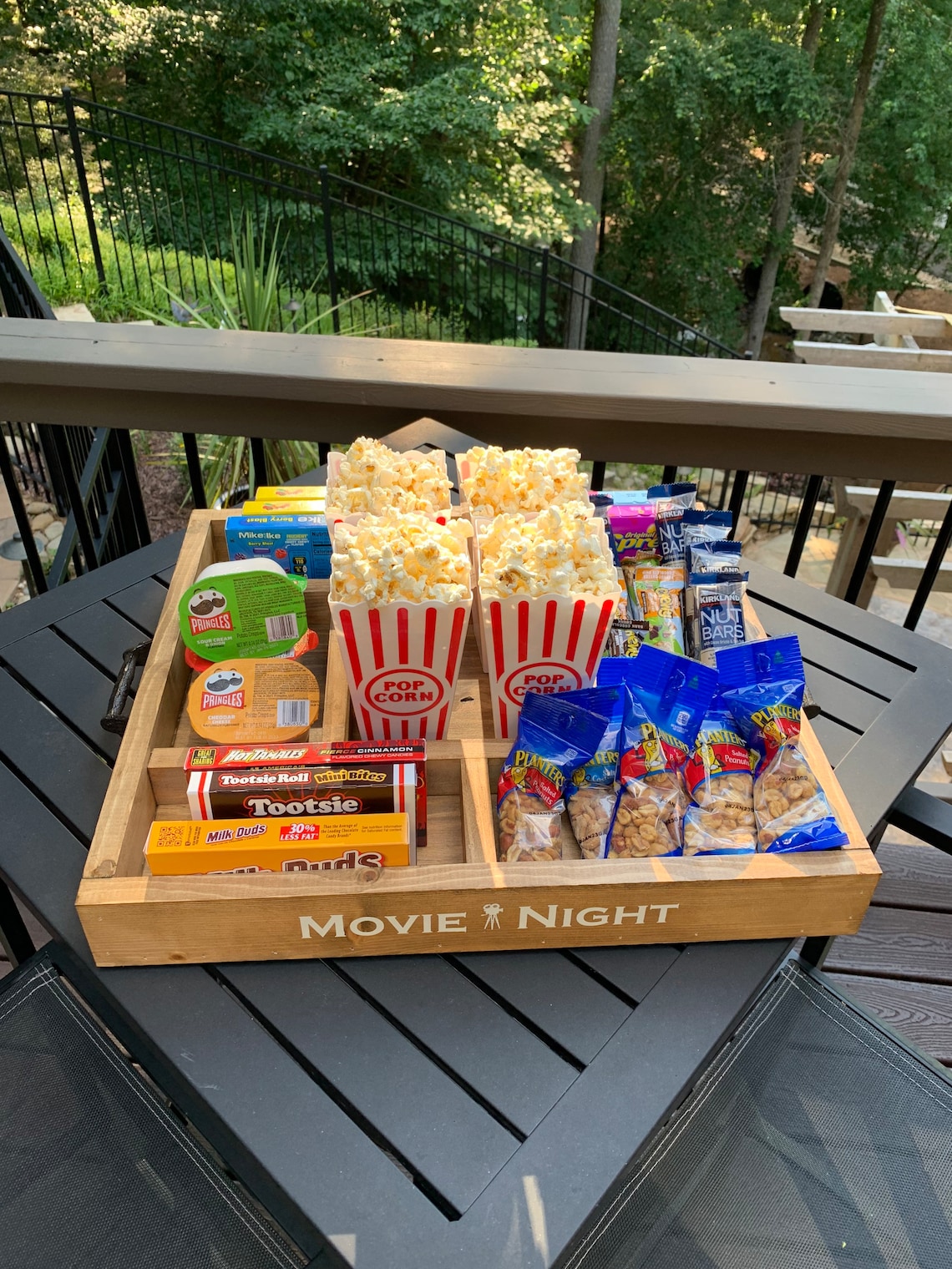 Movie Night Tray Game Night Party Size Tray Snack Tray - Etsy