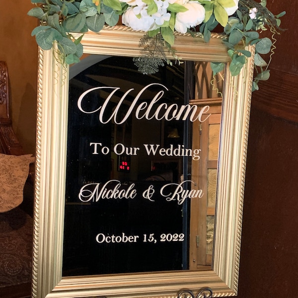 Mirror Welcome Sign - Etsy
