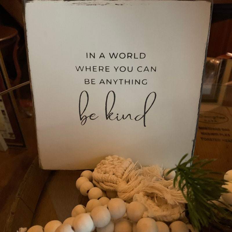 Kindness Sign - Etsy