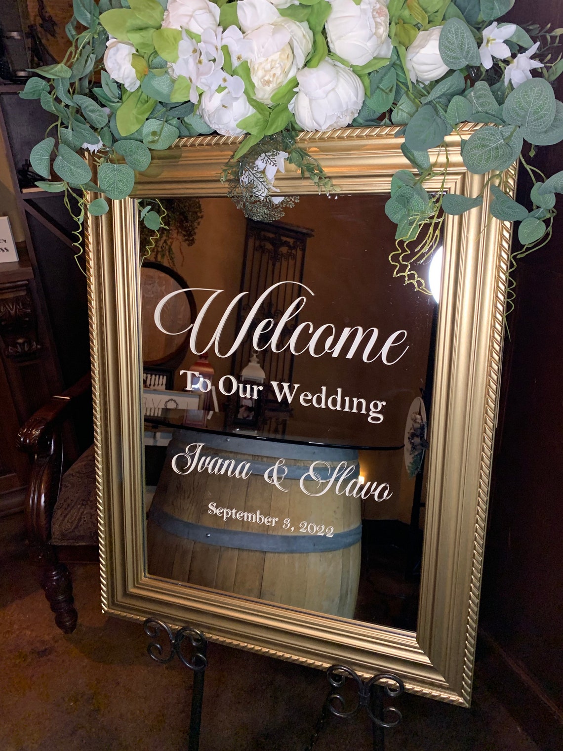 Welcome to Our Wedding Sign. Mirror Welcome to Our Wedding - Etsy