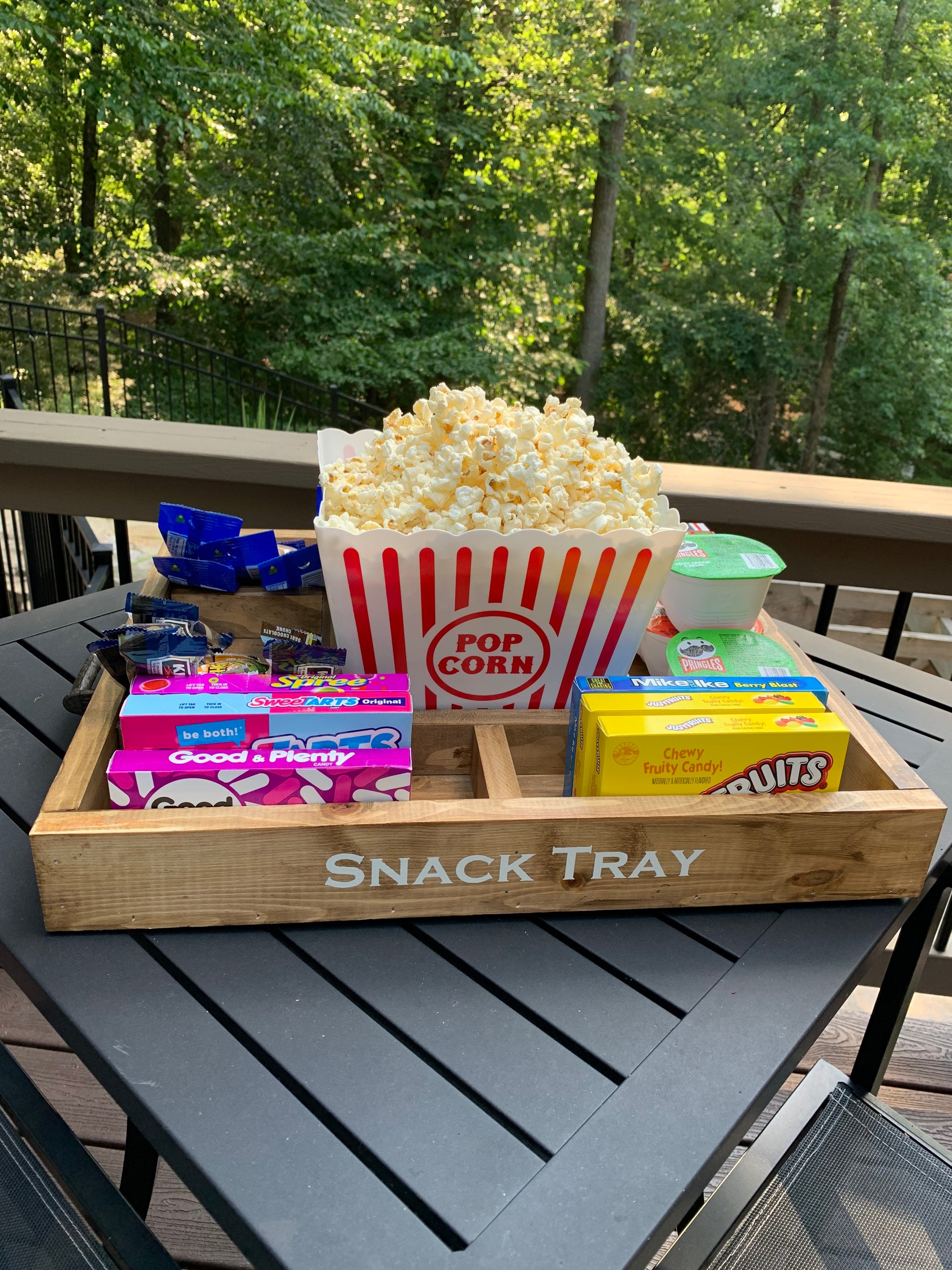 Movie Night Tray, Game Night, Party Size Tray, Snack Tray, Family Fun ...