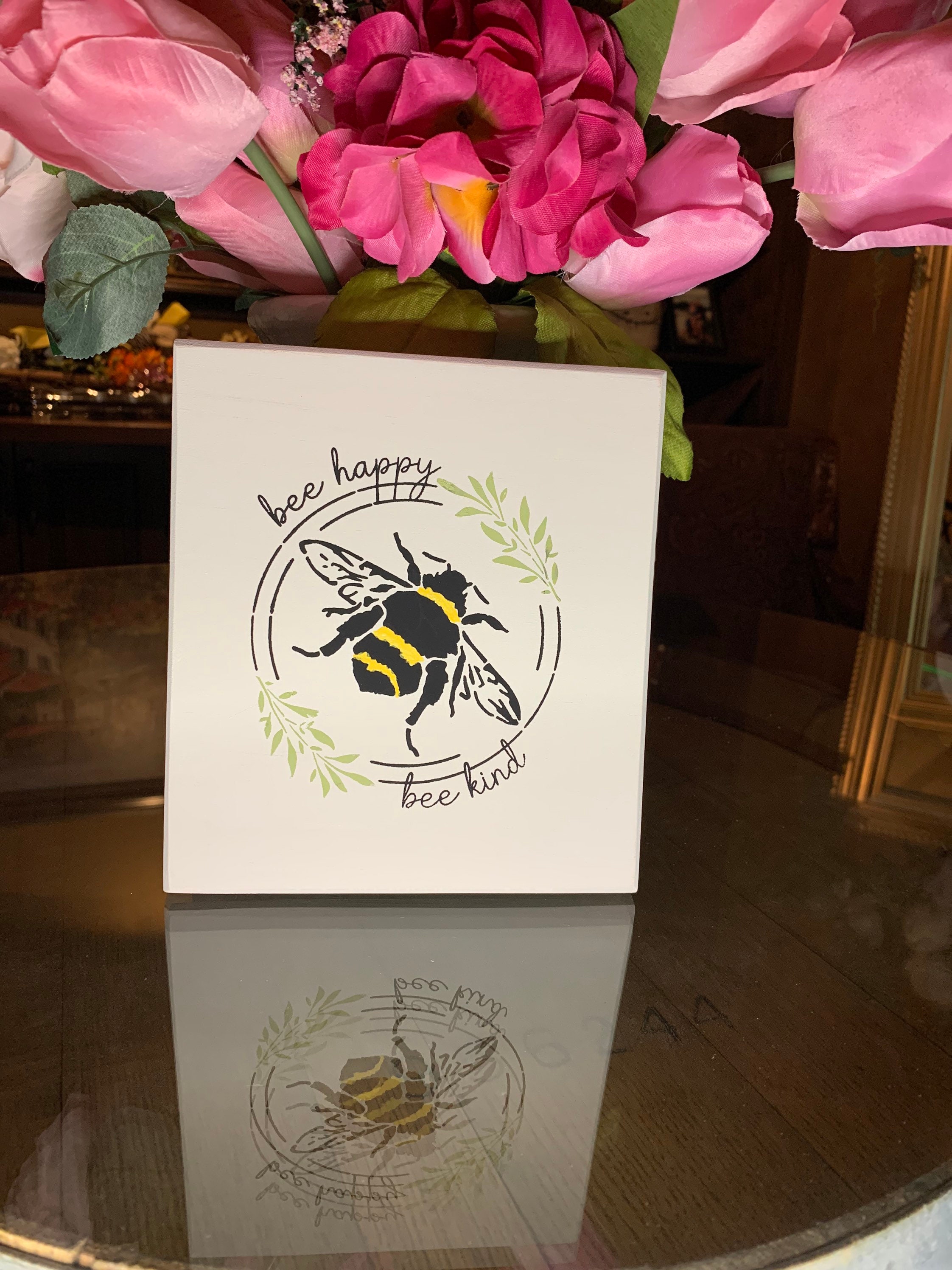 Bee Happy, Bee Kind - Wood Sign (shelf Sitter), Perfect Gift for Bee ...