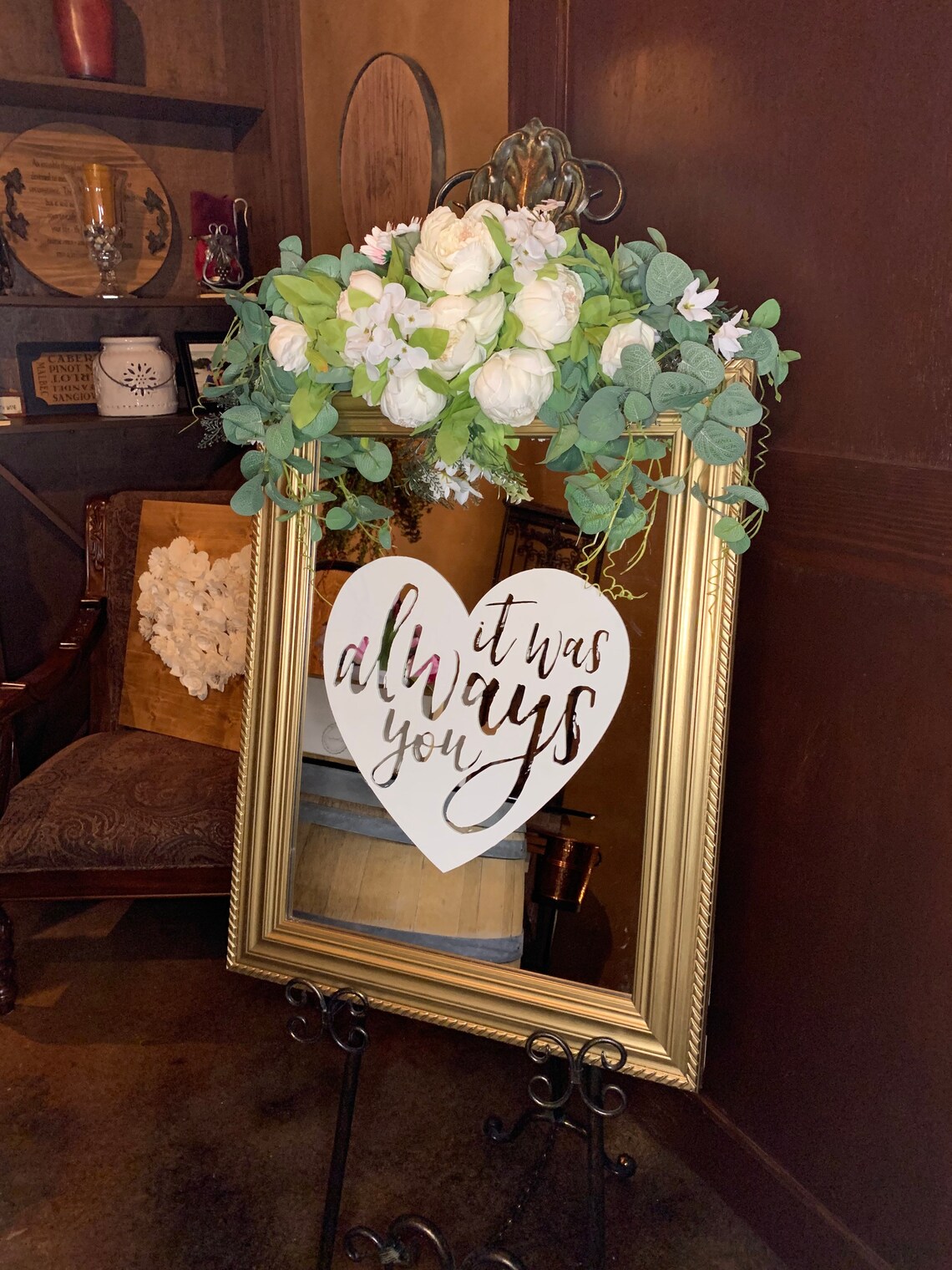 Wedding Mirror Sign, Wedding Sign, Engagement Party Sign, Wedding Sign ...