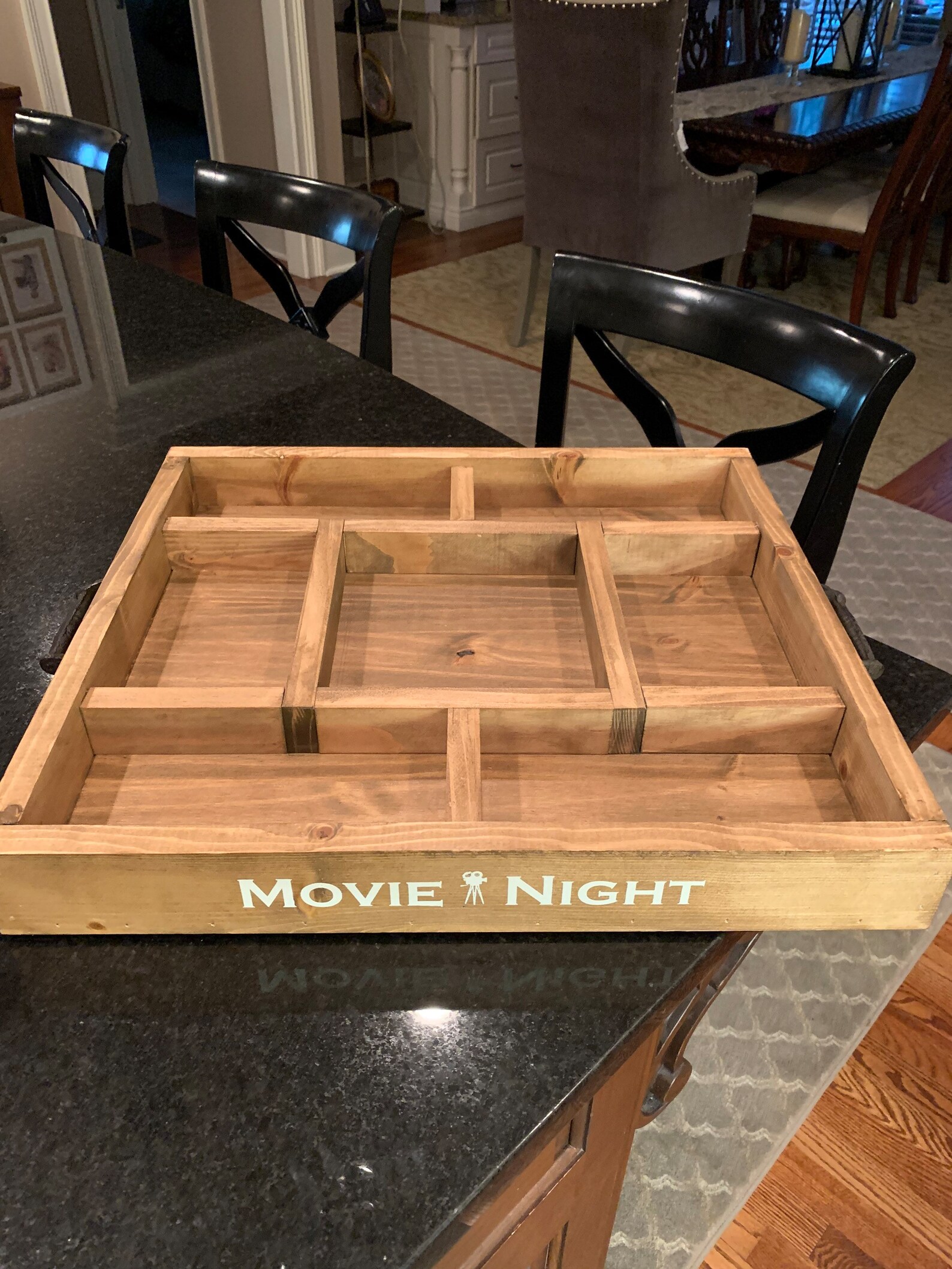 Movie Night Tray, Game Night, Party Size Tray, Snack Tray, Family Fun ...