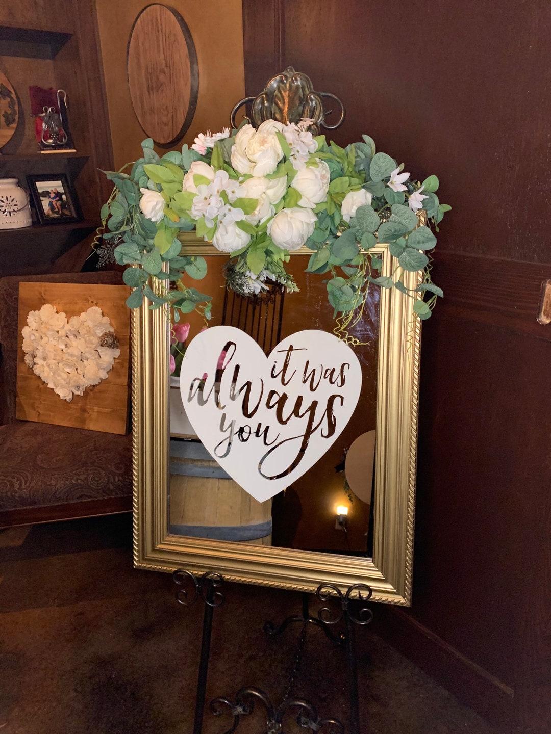 Wedding Mirror Sign, Wedding Sign, Engagement Party Sign, Wedding Sign ...