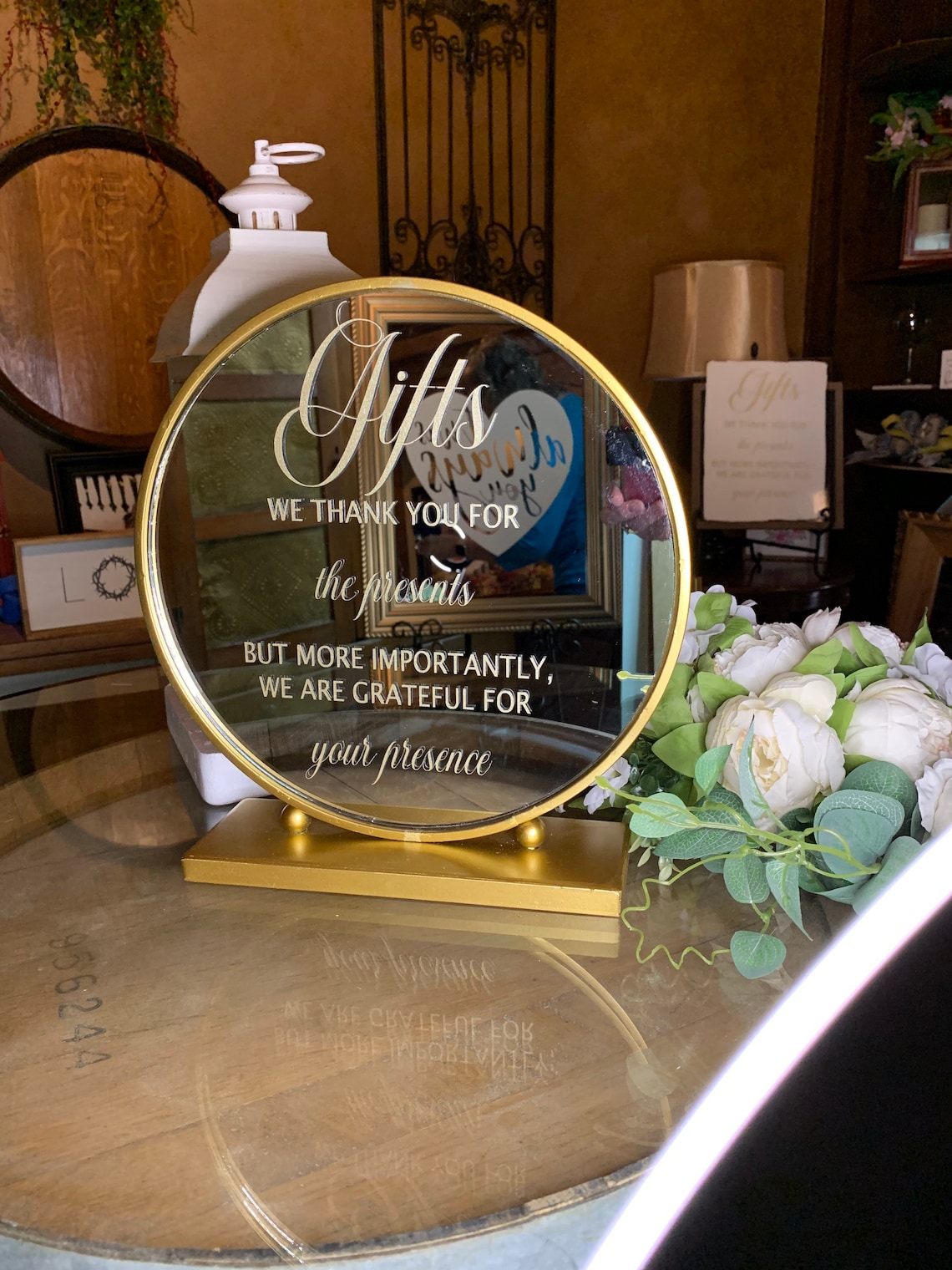 Wedding Gift Sign Gift Sign Wedding Thank You Sign - Etsy