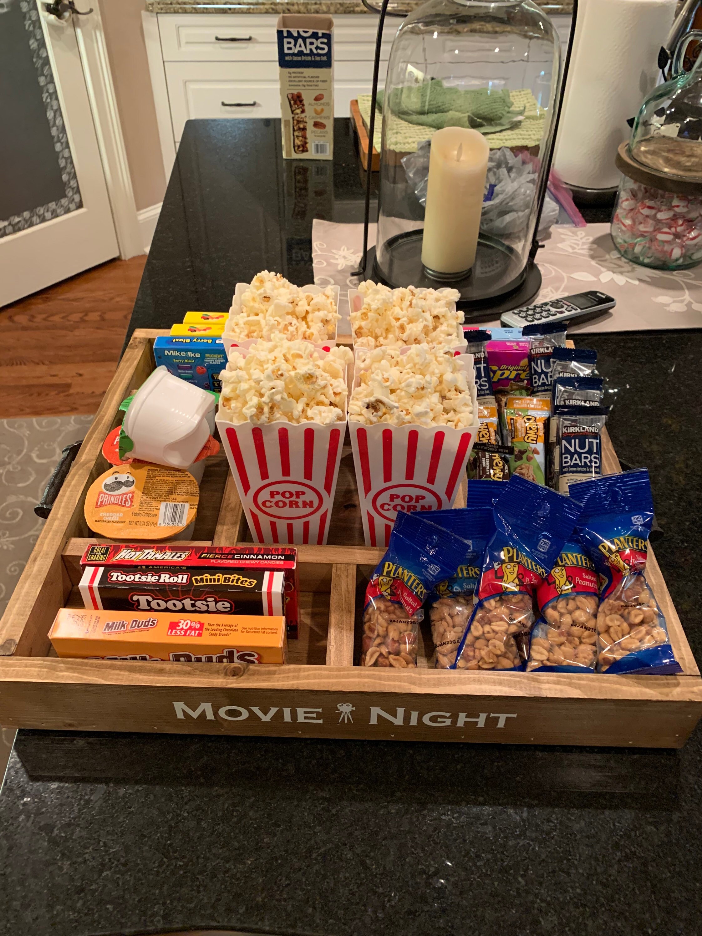 Movie Night Tray, Game Night, Party Size Tray, Snack Tray, Family Fun ...