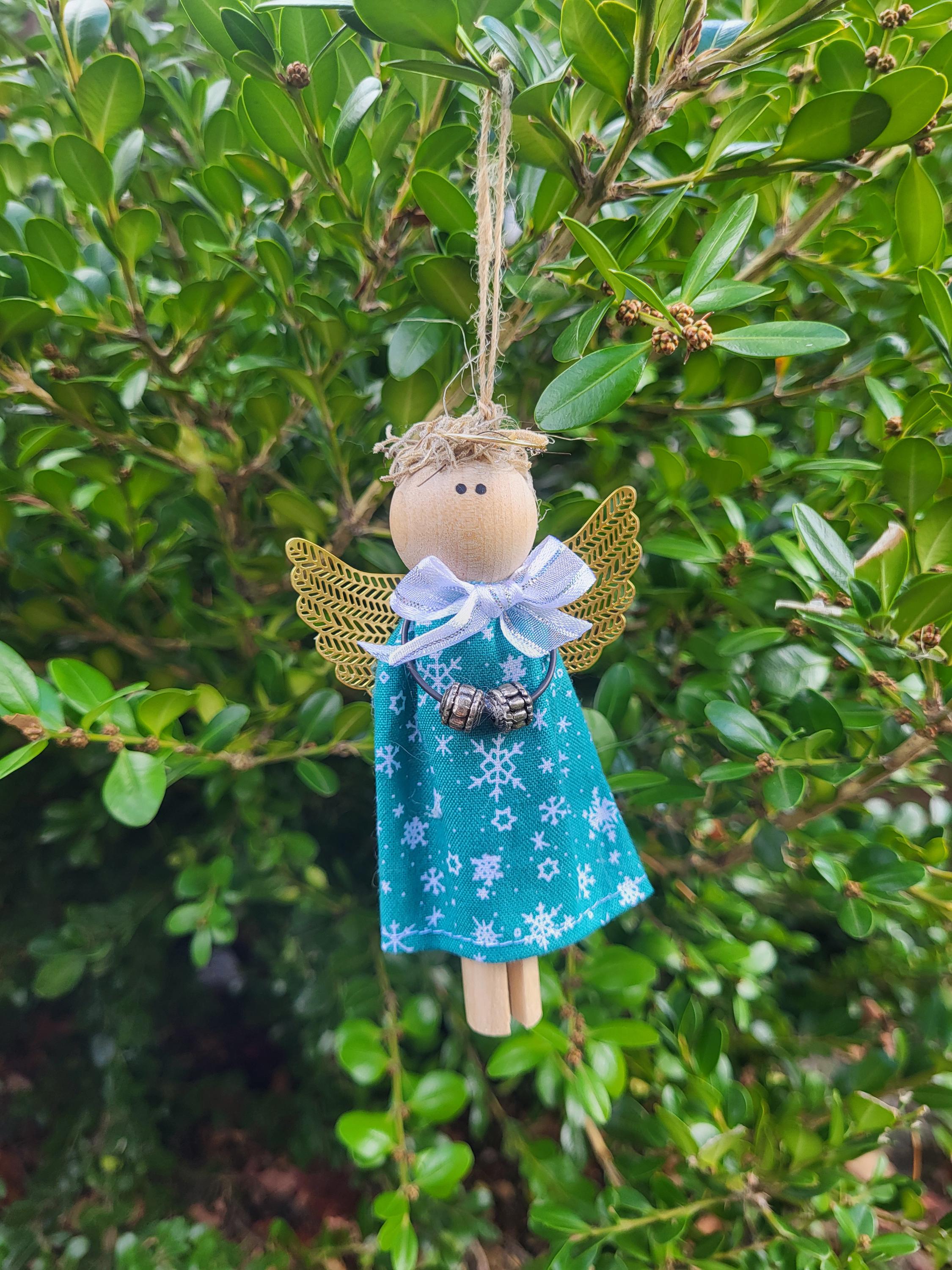 Clothespin Angel Ornament - Etsy