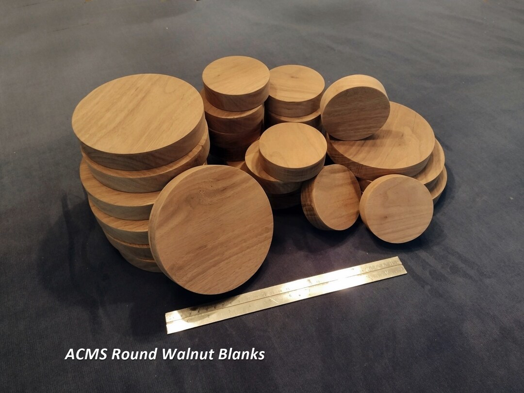 Round Walnut Blanks - 3"-6" Sizes - 1" Thick - Etsy