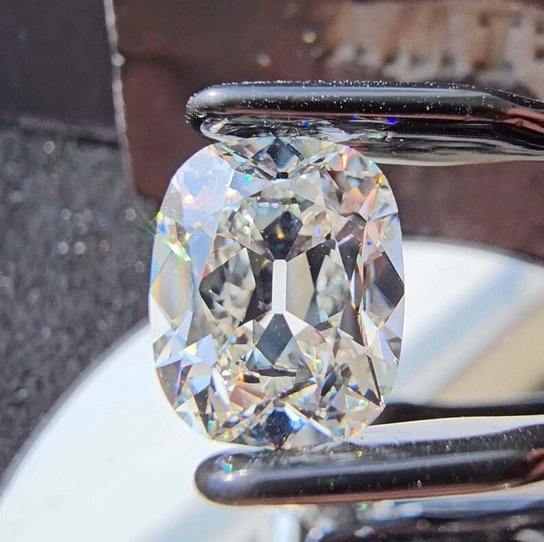 Old Mine Cut Cushion Diamond Old Mine Cut Cushion Brilliant Lab Grown ...