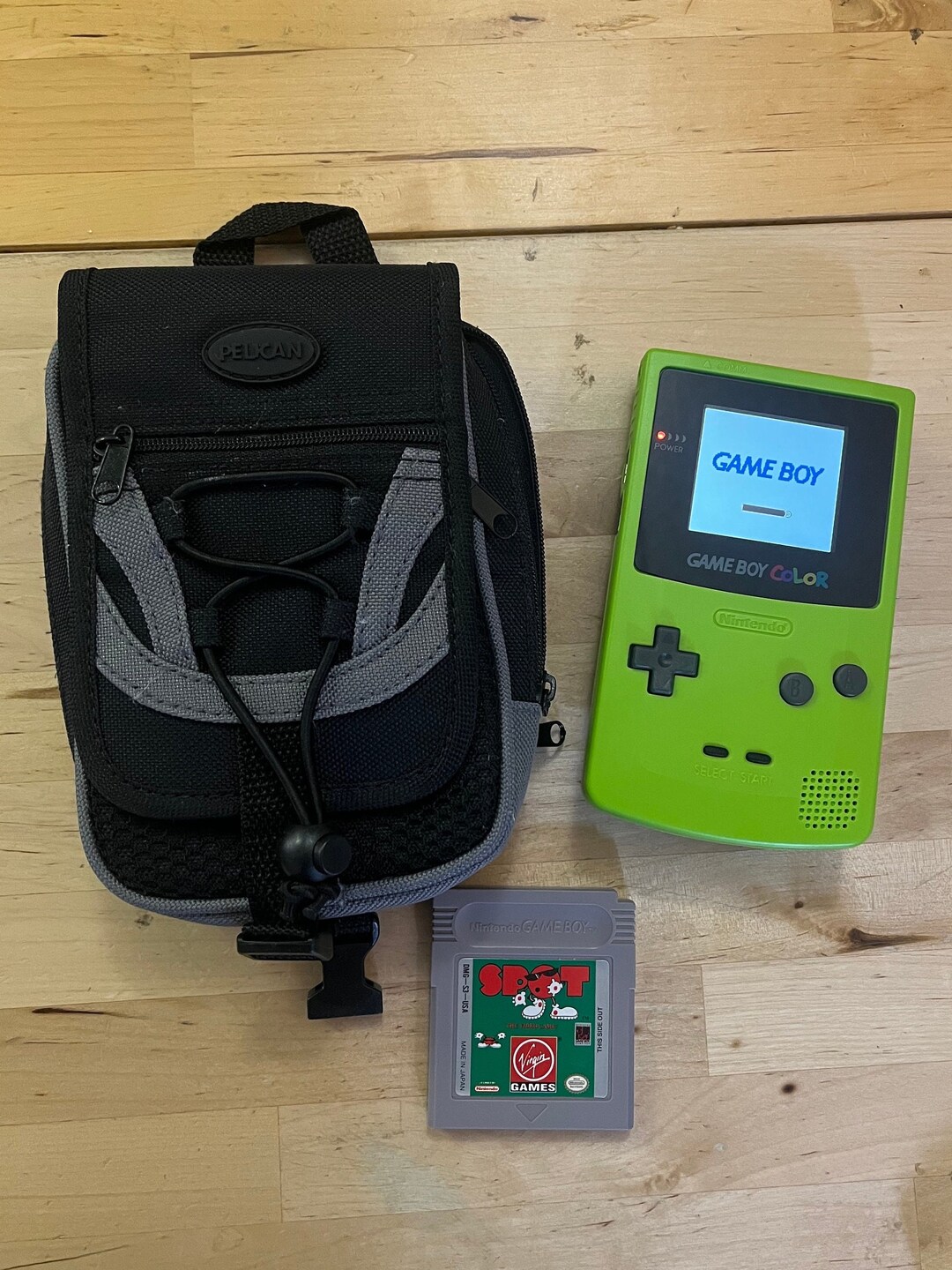 Backlit Kiwi Lime Green Nintendo Gameboy Color GBC Cartridge - Etsy