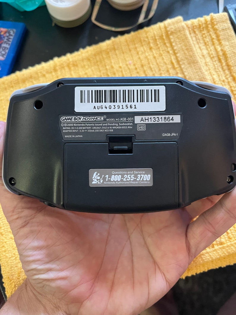 Backlit IPS V2 Black Gameboy Advance GBA Nintendo Cartridge - Etsy