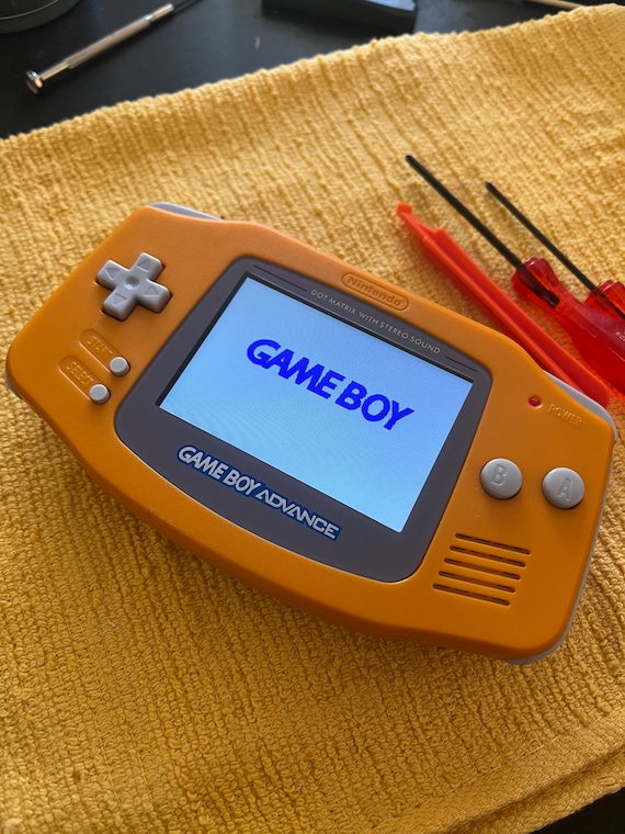 Orange Spice Gameboy Advance Backlit IPS Glass Screen V3 Shell GBA ...