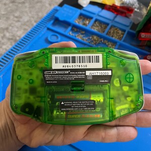 Backlit IPS Translucent Green Gameboy Advance Nintendo GBA NES ...