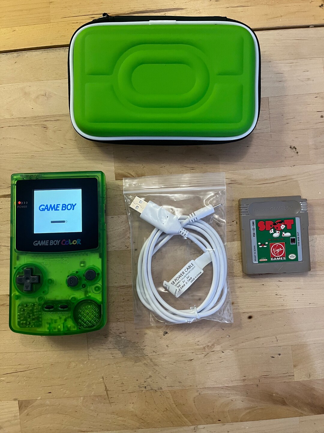 Translucent Green TFT Backlit Nintendo Gameboy Color GBC Cartridge ...