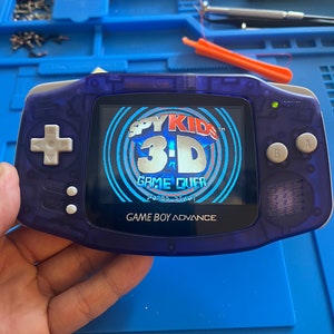 Purple Translucent Gameboy Advance Backlit IPS Screen GBA Nintendo V2 ...