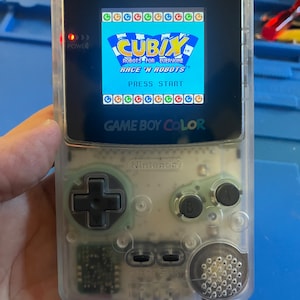 Backlit Clear Ice Nintendo Gameboy Color GBC Cartridge Japan TFT USB ...