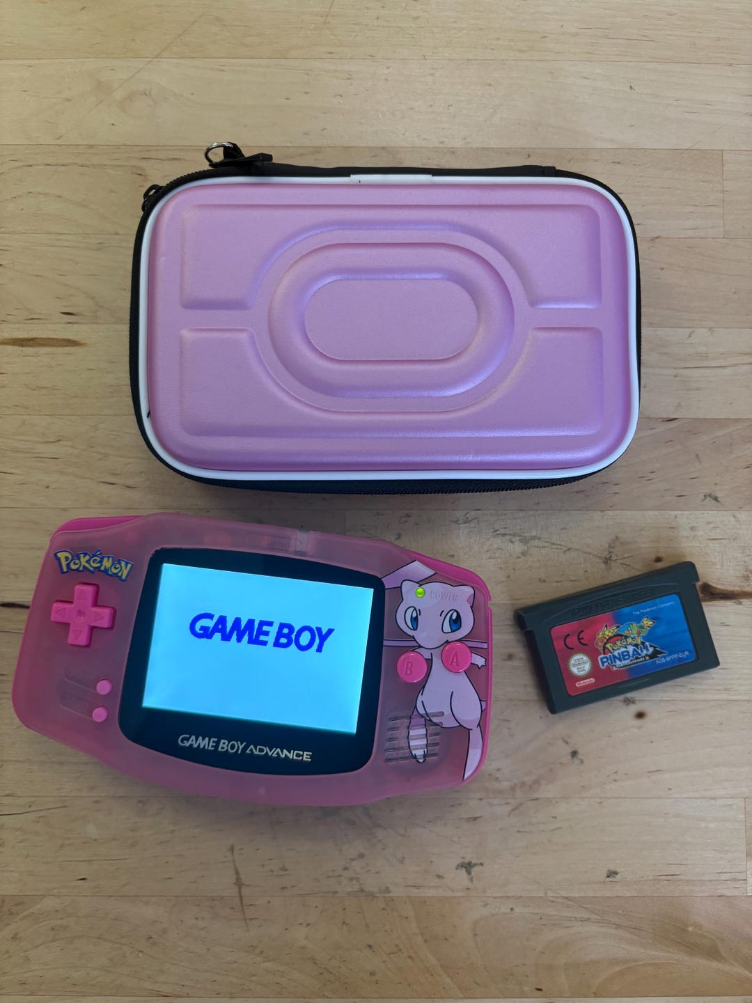 Backlit V5 IPS Pink Mew Pokémon Gameboy Advance GBA Glass Lens Nintendo ...