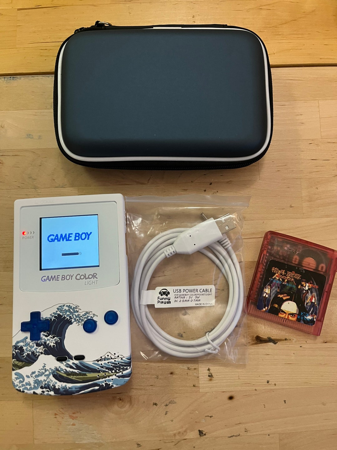 TFT Backlit Gameboy Color Nintendo Great Wave Japan Tsunami - Etsy