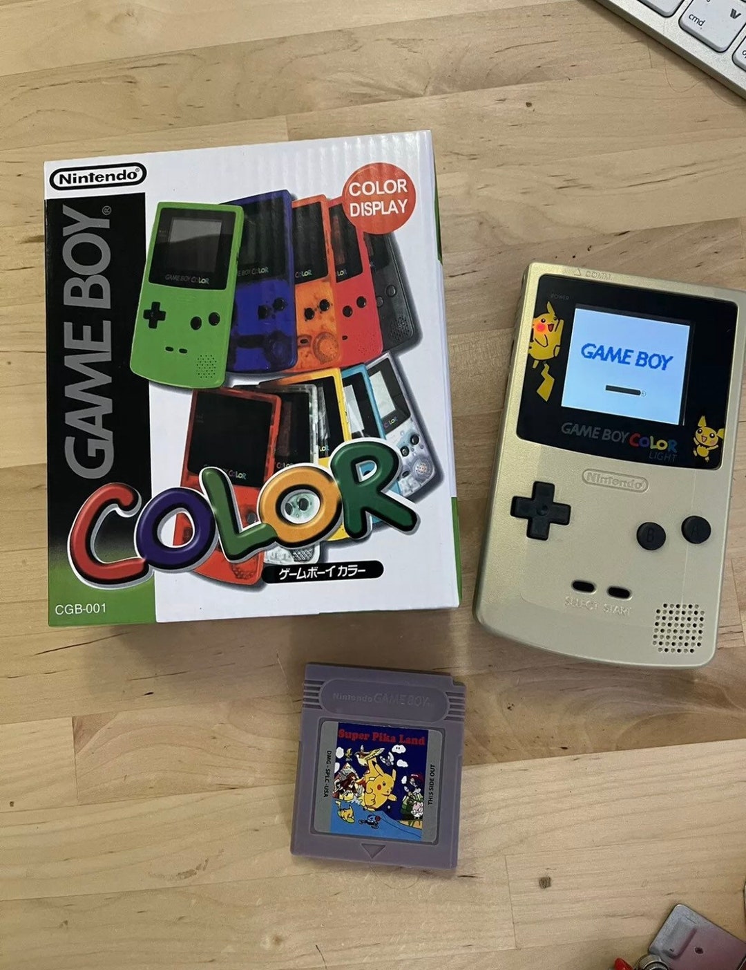 Backlit TFT Gold Pokémon Gameboy Color Cartridge Nintendo GBC - Etsy