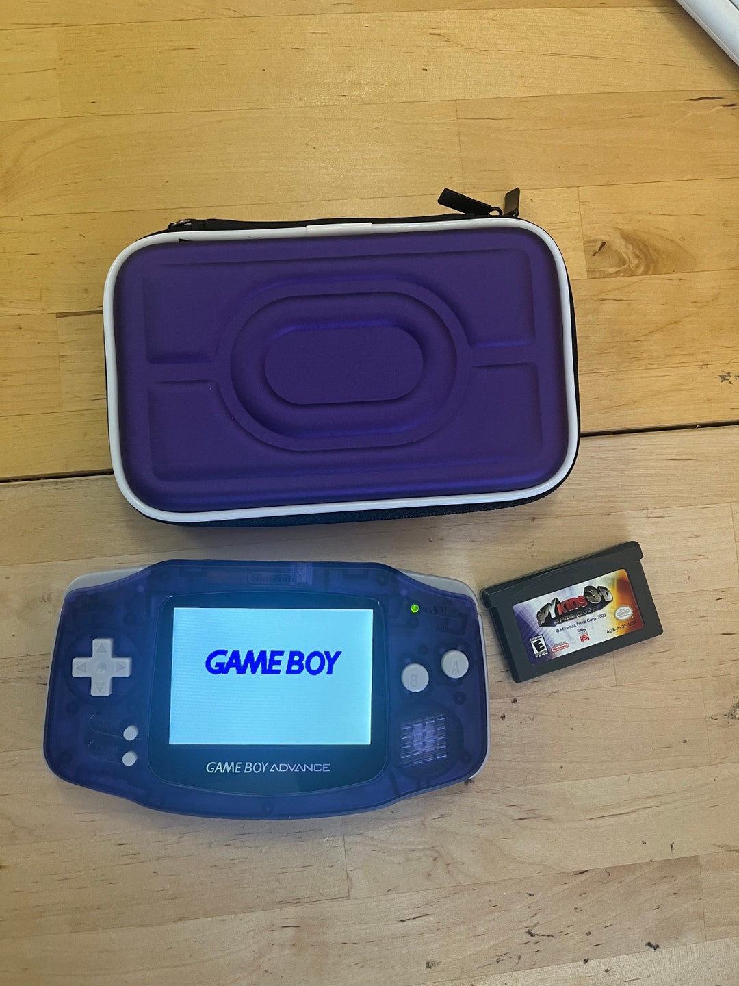 Purple Translucent Gameboy Advance Backlit IPS Screen GBA Nintendo V2 ...