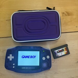 Purple Translucent Gameboy Advance Backlit IPS Screen GBA Nintendo V2 ...