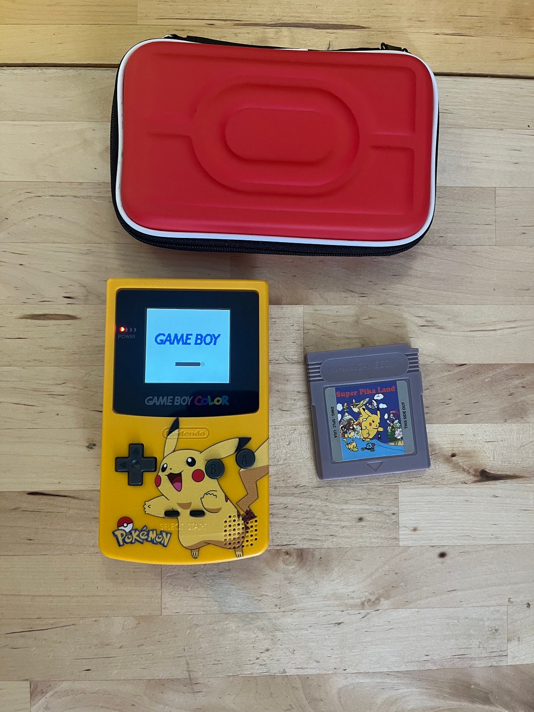Backlit TFT Pokémon Gameboy Color Yellow Pikachu Nintendo GBC - Etsy
