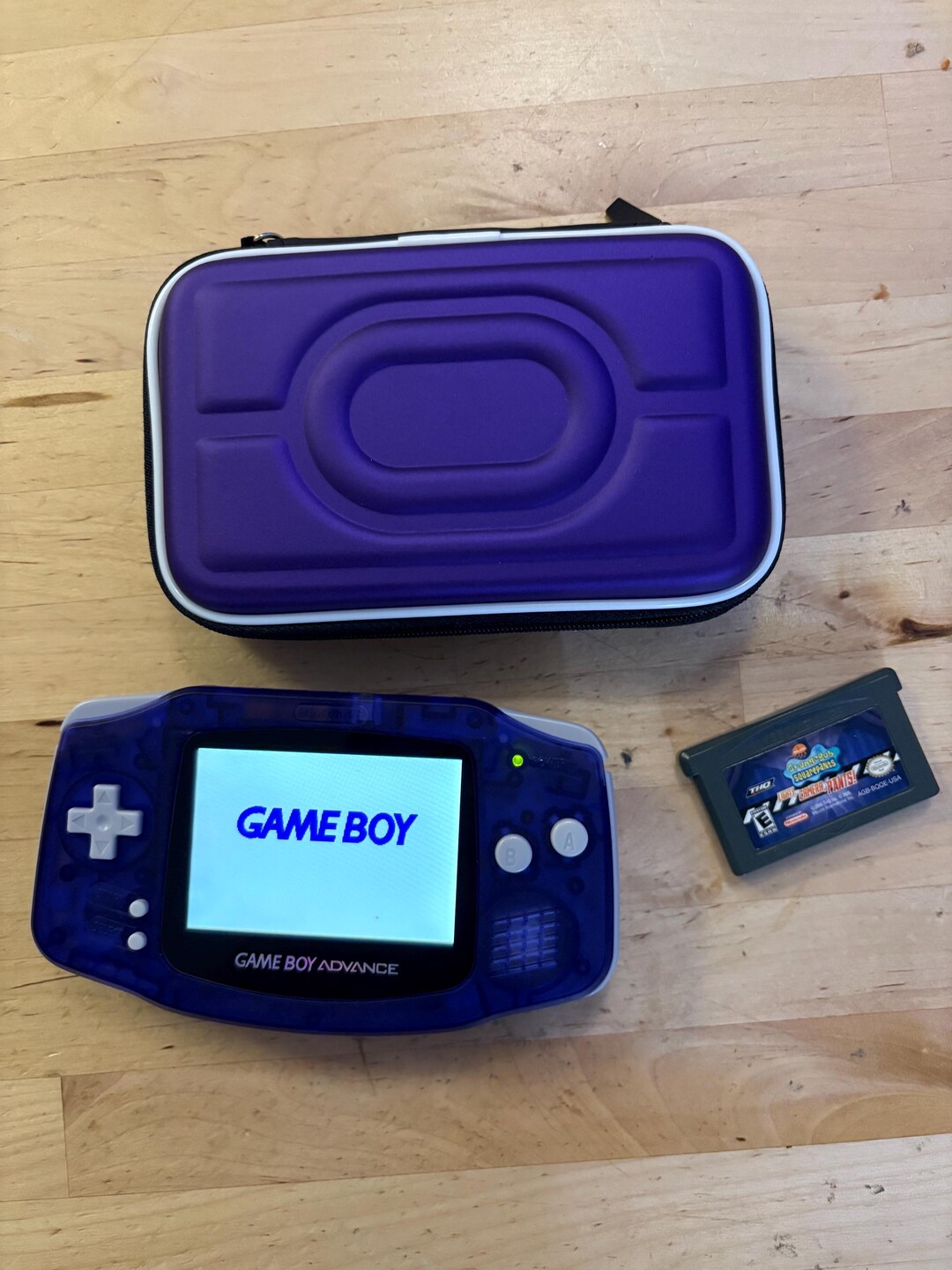 Purple Translucent Gameboy Advance Backlit IPS Screen GBA Nintendo V2 ...