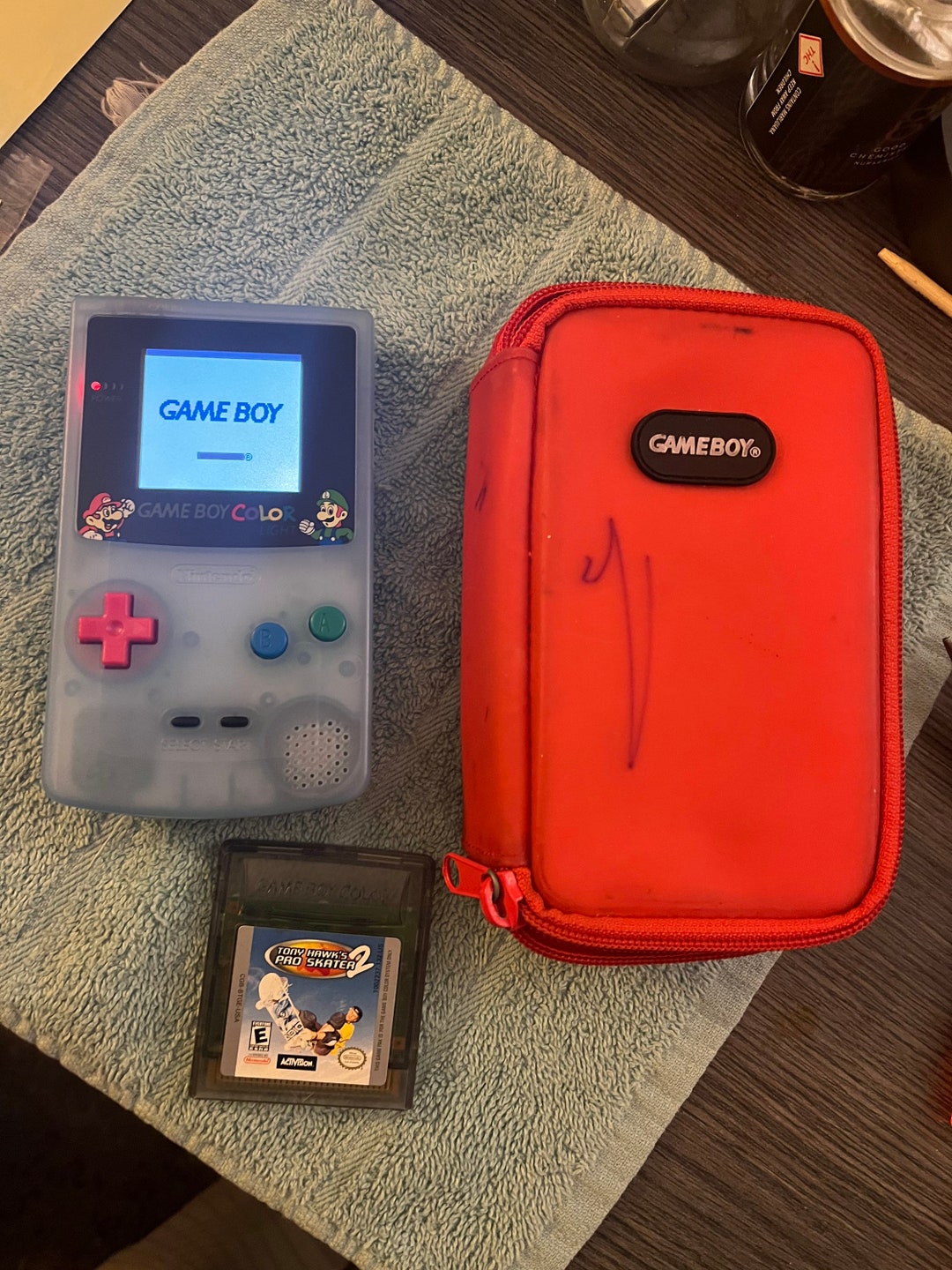 Backlit IPS Glow In Dark Gameboy Color Nintendo Glass Mario Lens ...