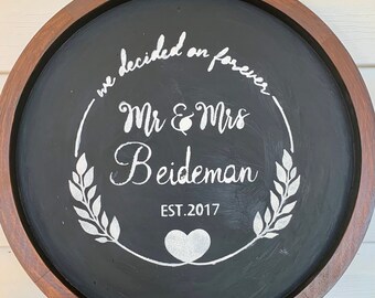 Chalkboard Mr Mrs | Etsy