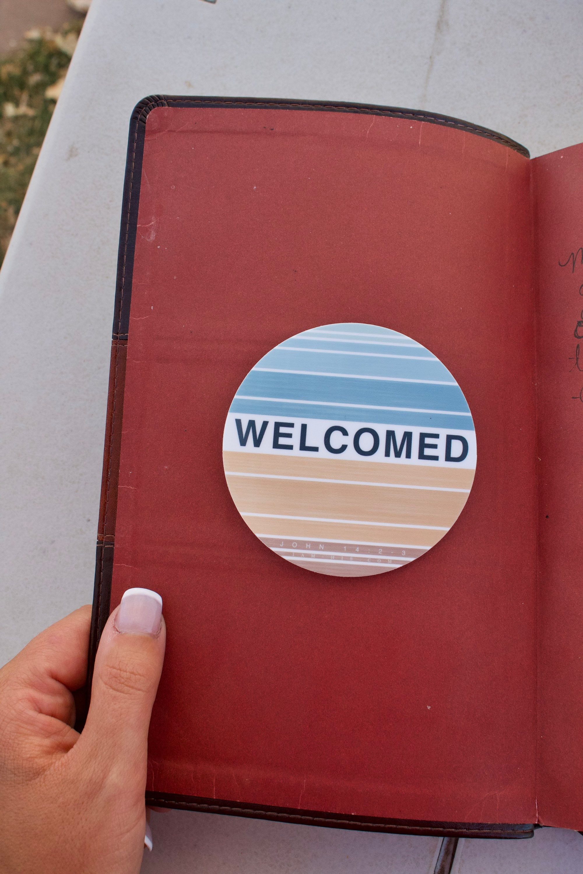 Welcomed Sticker - Etsy