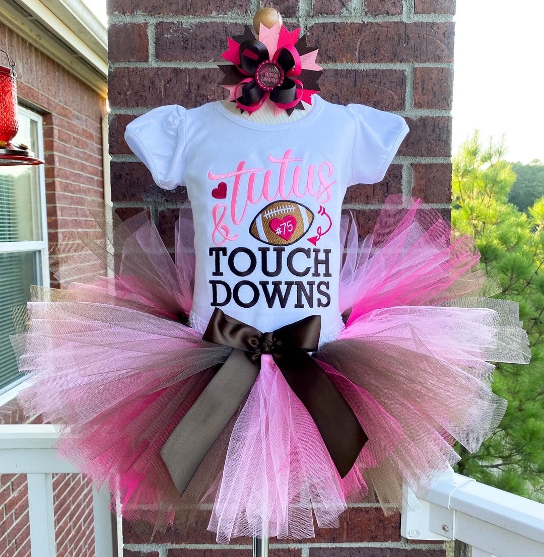 Personalized Embroidery Tutus and Touchdowns Tutu Set, Football ...