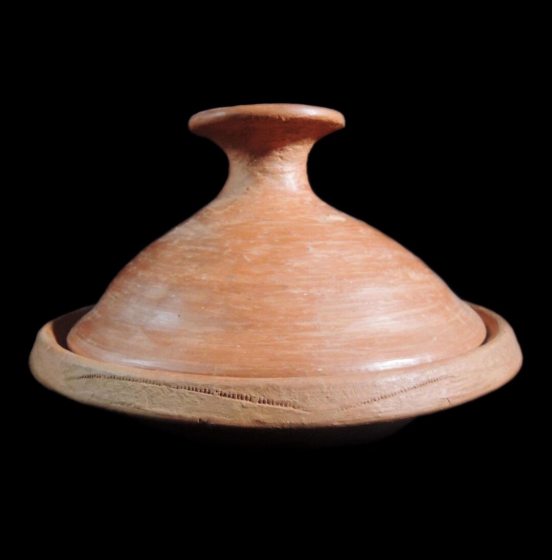 Handmade Moroccan Clay Cooking Tajine 9.4" / Moroccan Handmade Gift ...