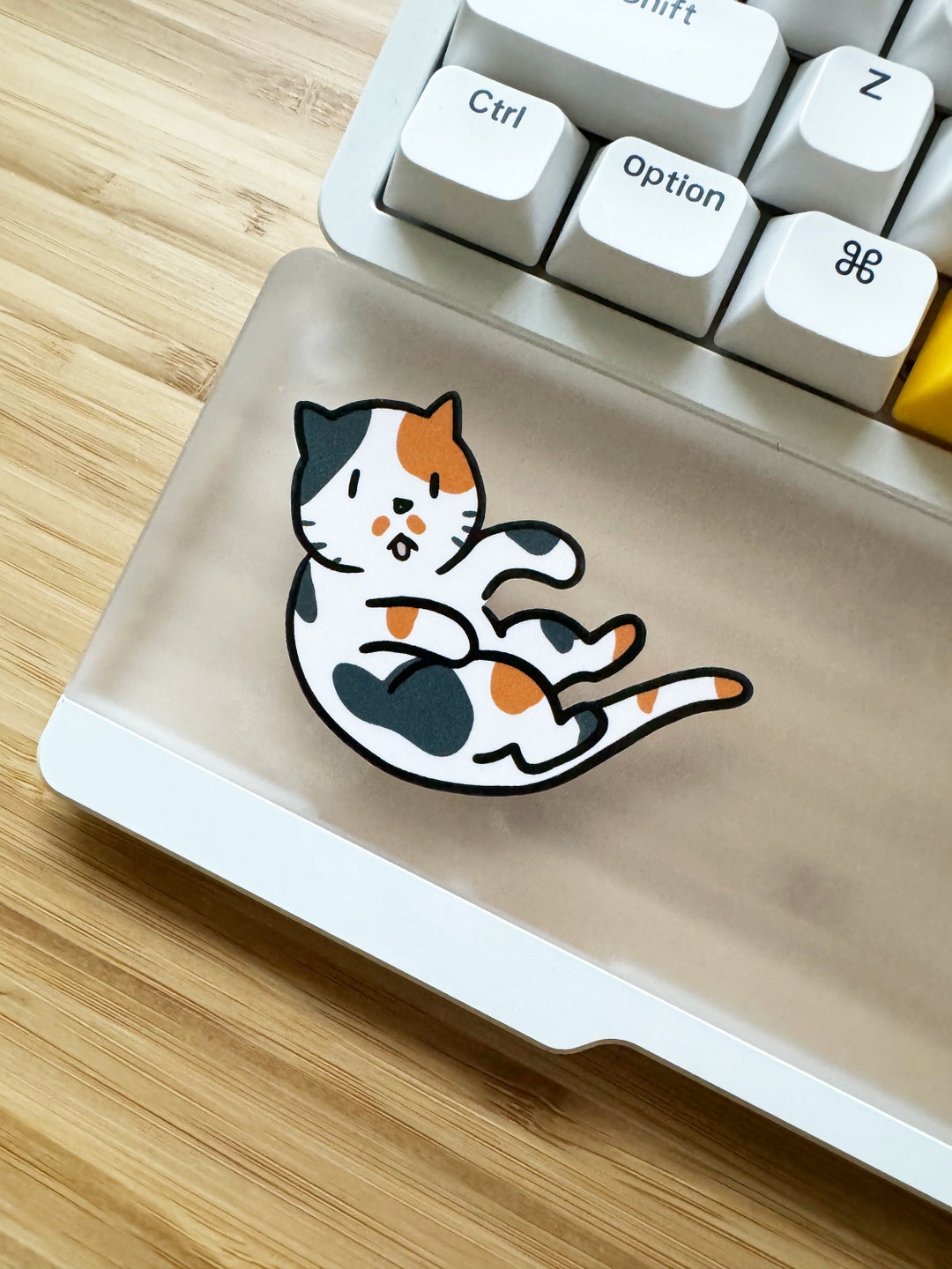 Tri-color Kitty Cat Cute Sticker | Funny | Calico Wirehair Shorthair ...
