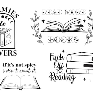 Bookish Book Reader Bookworm - SVG Bundle Vector - Cricut Silhouette ...