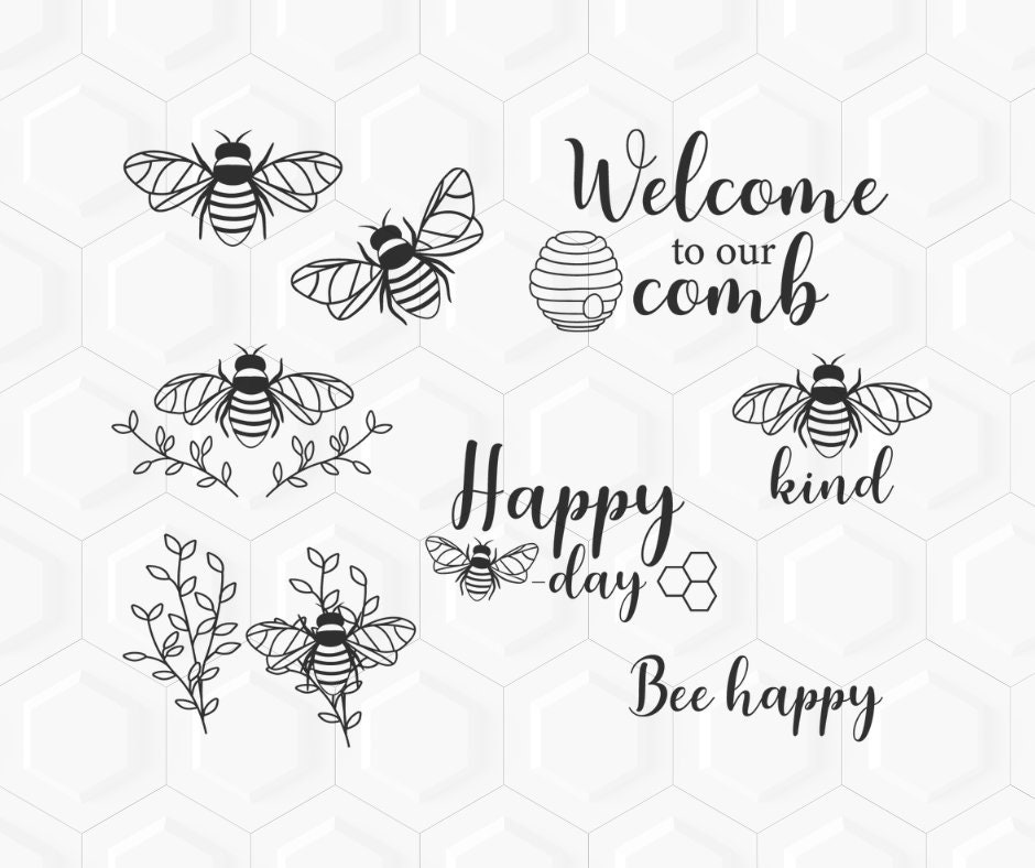 Bee SVG - Cut Files Cricut - Mega Bee Svgs Bundle - Etsy