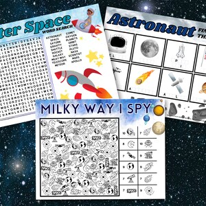 Outer Space Activity Printable for Kids | Astronaut Printables ...