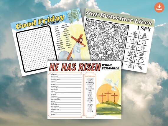 Christian Easter Activity Pages
