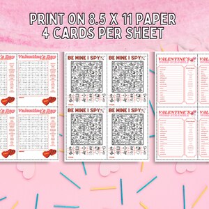 Printable Valentines Cards for Kids, Valentine Kids Classroom, Activity ...