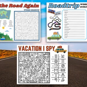 Road Trip Activity Bundle: Kids Travel Games (printable PDF) - Etsy