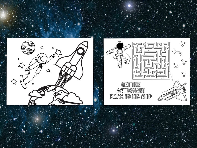 Outer Space Activity Printable for Kids | Astronaut Printables ...