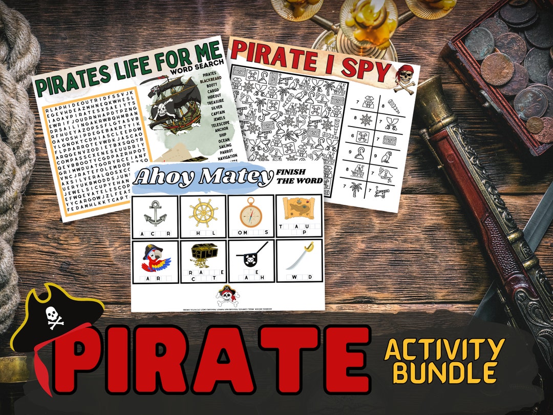 Pirate Activity Printables for Kids | Printable Activity Sheets ...
